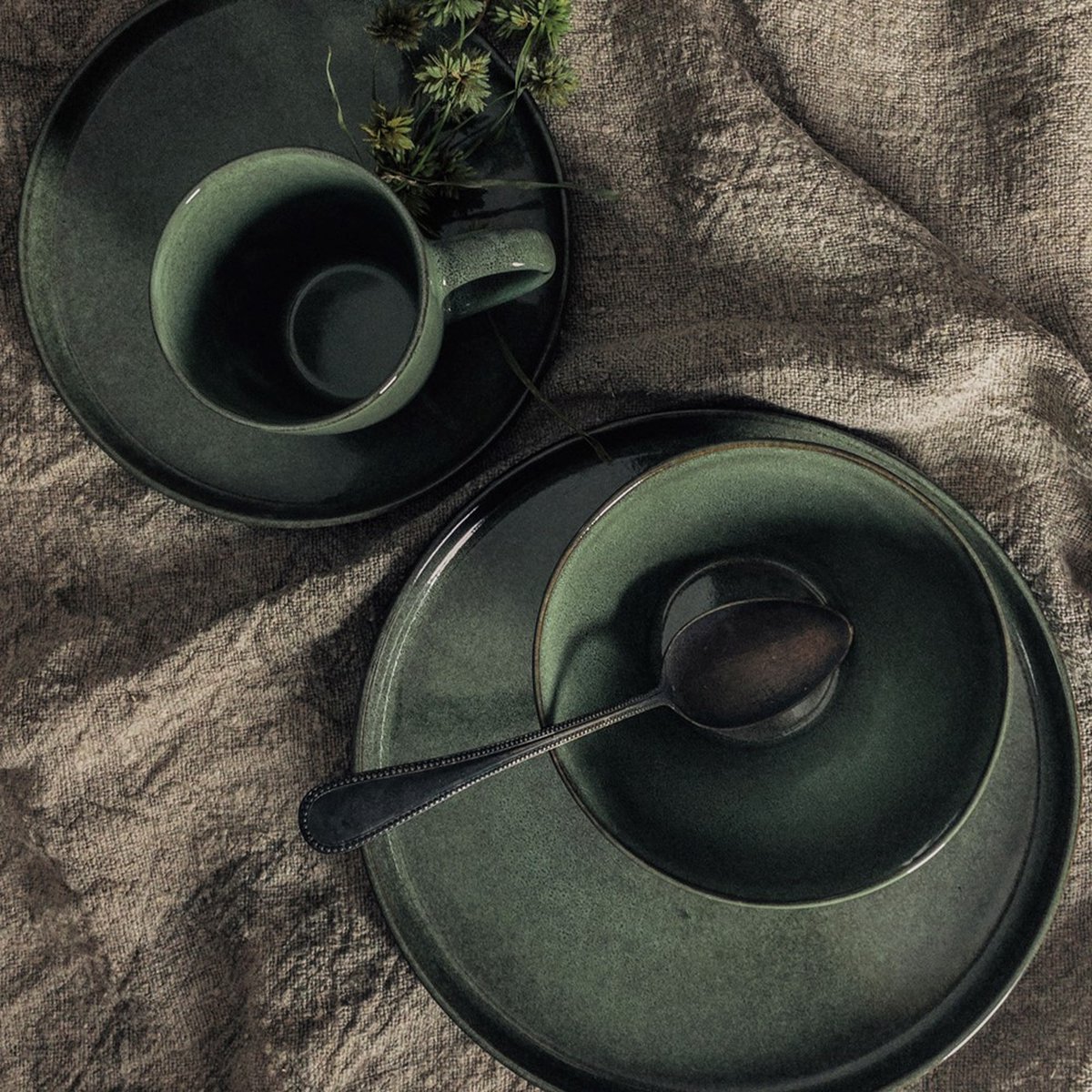 Dutch Rose Serenity Mok - Theemok - Koffiemok - Groen 25 cl. | bol