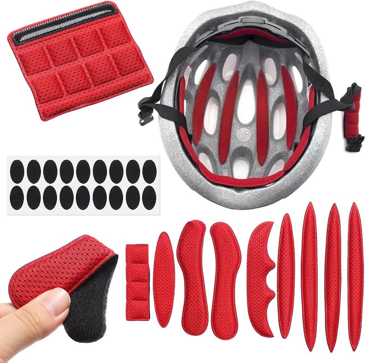 WiseGoods Luxe Set Fietshelm Pads - Accessoires Fietshelmen - Fiets ...