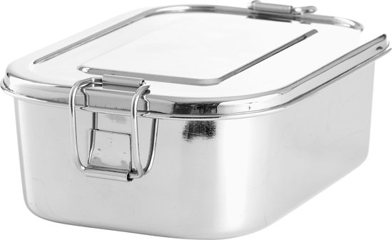 Orange85 Broodtrommel - RVS - Volwassenen - Brooddoos - Lunchbox | bol.com