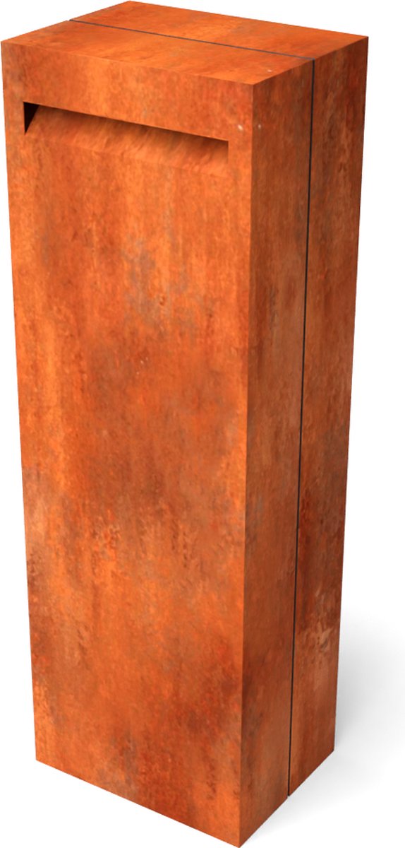 Letta cortenstaal brievenbus 400x300x1200 mm | bol.com