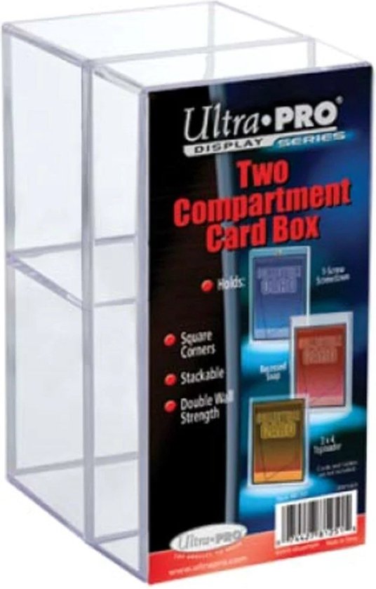 Ultra Pro - two compartment card box | bol