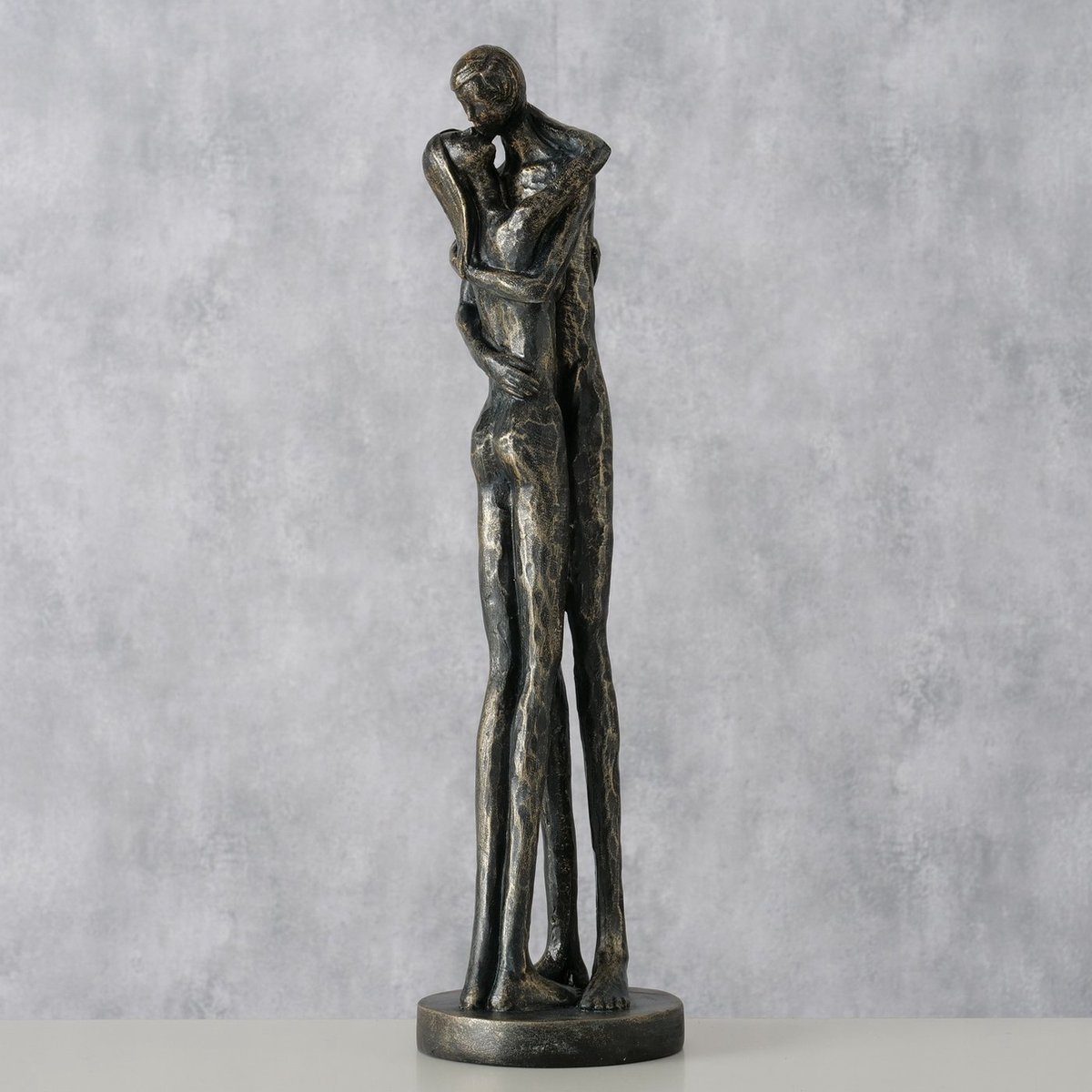 Boltze - Man - Vrouw - Beeld - 31cm - Polyresin - Liefde - Oud Bruin ...