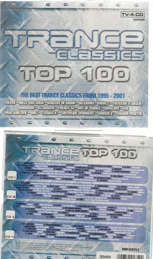 TRANCE CLASSICS TOP 100 ( 1995-2001), TIËSTO DE MOOR DELERIUM RANK 1 ...