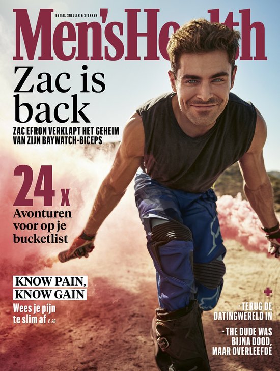 Men's Health editie 8 2022 - tijdschrift - Zac Efron | bol.com