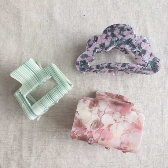 set van 3 haarclips | haarclips | 3 verschillende haarclips ...