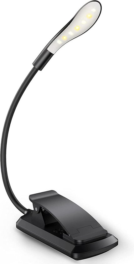 BOTC Oplaadbaar USB leeslampje met Klem - Bureaulamp - Klemlamp ...