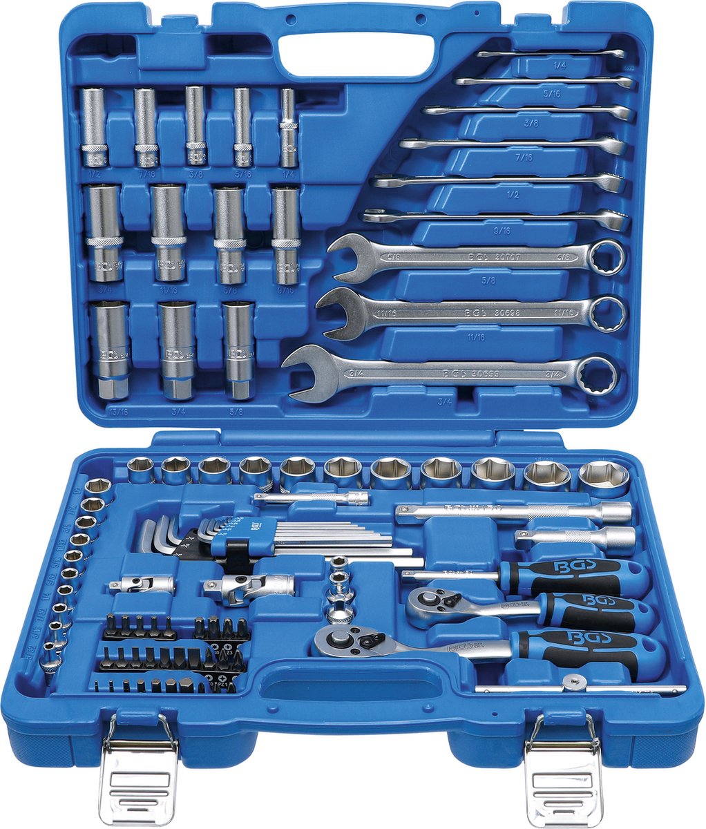 BGS Dopsleutelset Engelse Maten 92-delig | bol