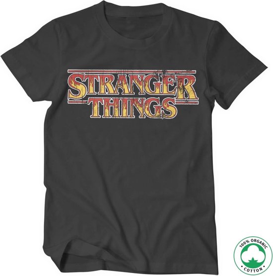 Stranger Things Heren Tshirt -5XL- Fire Logo Zwart | bol