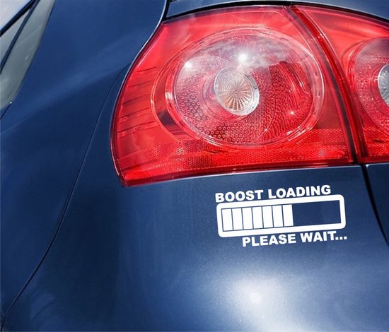 Bumpersticker - Boost Loading - 15x6 - Wit | bol
