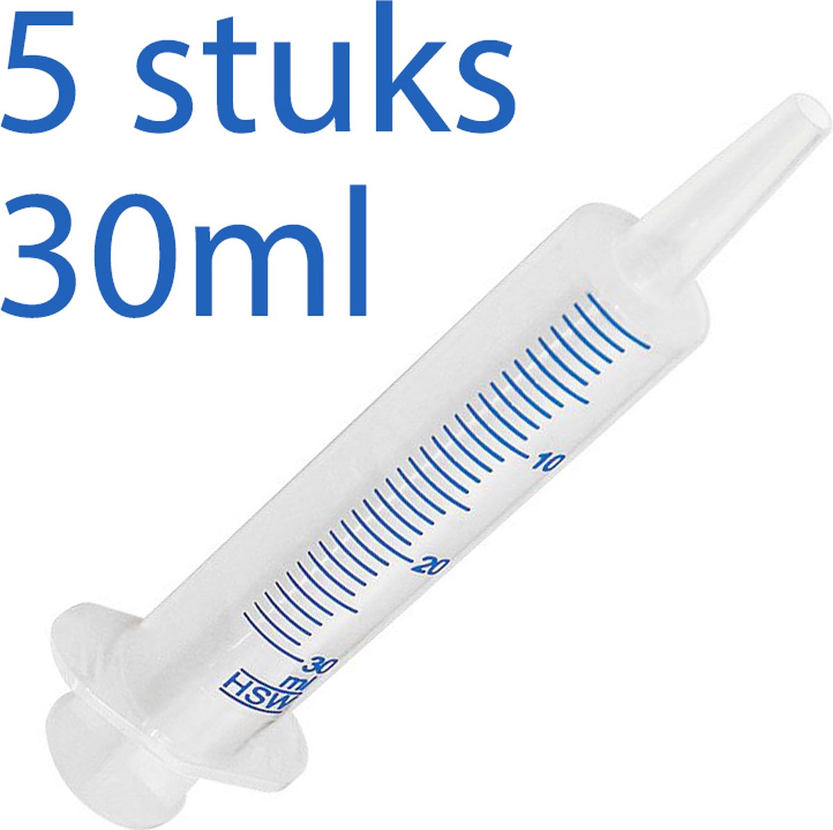 Doseerspuit 30ml - 5 stuks - Injectiespuit zonder naald - 2 delig ...