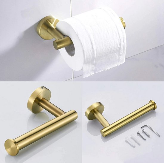 Toiletrolhouder Goud - WC Rolhouder - Closetrolhouder - Wc Rol Houder ...