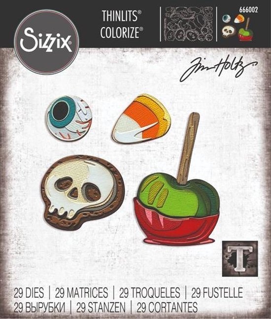 Sizzix Thinlits Die Set 29PK Trick or Treat Colorize 666002 Tim Holtz (08-22) | bol.com