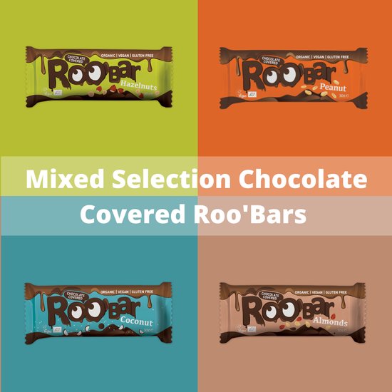 Roo'Bar | Chocolate Covered | Mixed Selection Chocolate Covered Bars ...