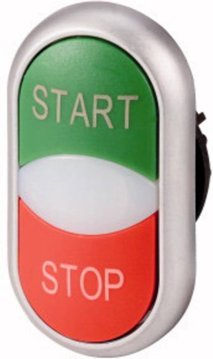 Eaton M22-DDL-GR-GB1/GB0 Dubbele drukknop Kunststof frontring 1 stuk(s) | bol.com