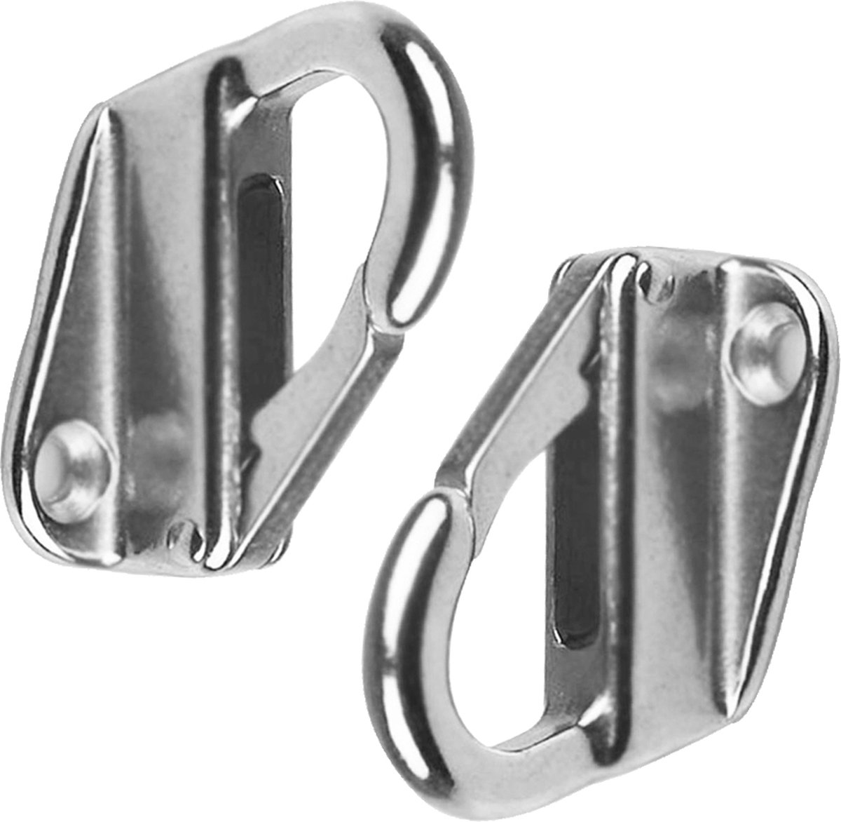 Aquasuntec Fender/Stootwillen haak 8mm, RVS, per 2 stuks | bol.com