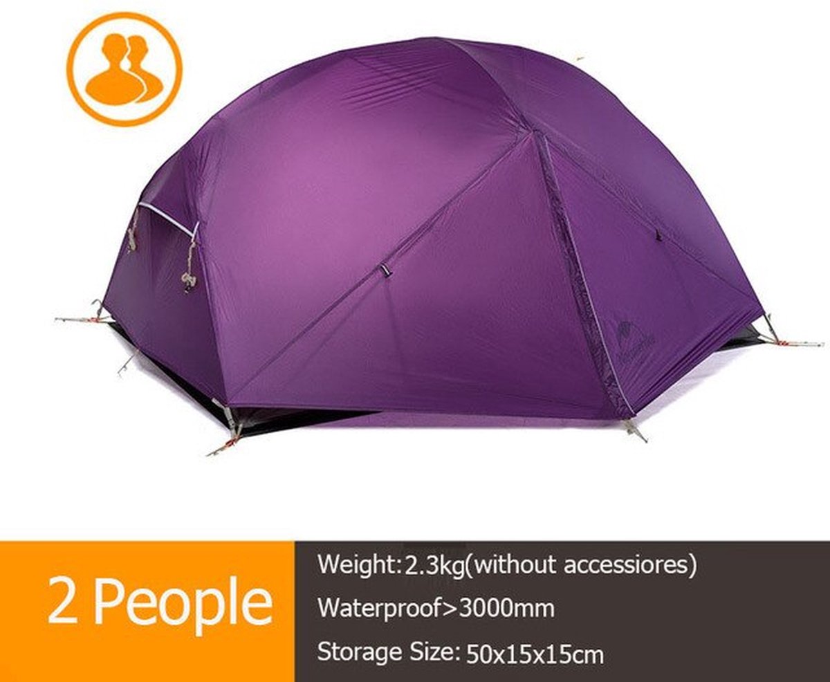 Manzibo Tent 2 Persoons - Camping Tent - Kampeer Tent - Buiten Tentje ...