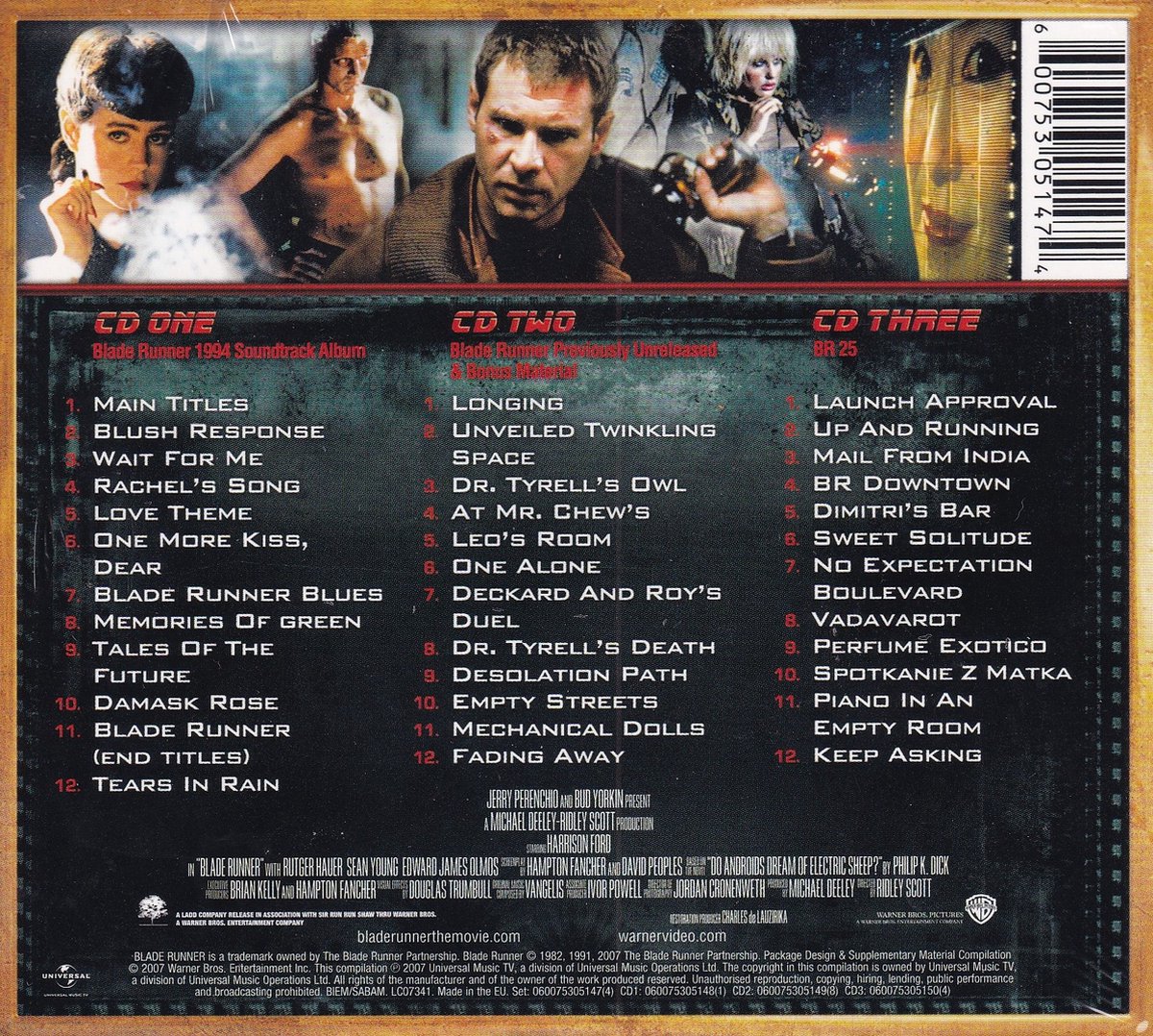 Vangelis - Blade Runner (Trilogy) (3 CD) (Deluxe Edition) (Original ...