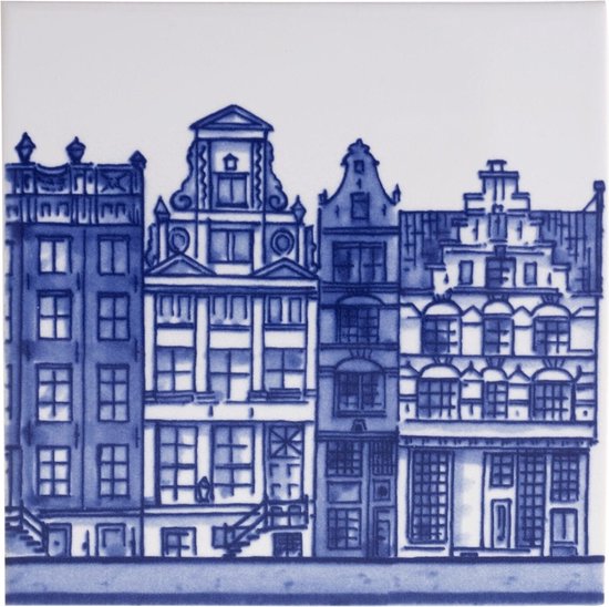 Delfts Blauw Tegel Grachtenpand 2 | bol.com