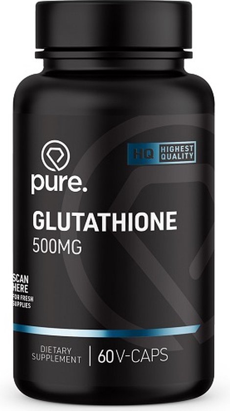 PURE Glutathione - 500mg - 60 vegan caps - aminozuren | bol.com