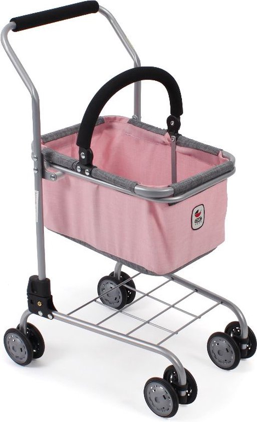 Bayer Chic 2000 - Kinder Winkelwagen - Melange Grijs Roze | bol.com