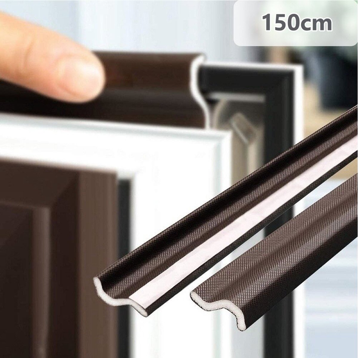 Airco tochtstrips voor deuren en ramen zelfklevend ZWART - tochtband en ...