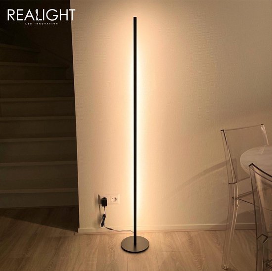 Realight Vloerlamp - Staande Lamp - Stalamp - Hoeklamp - LED - RGB ...