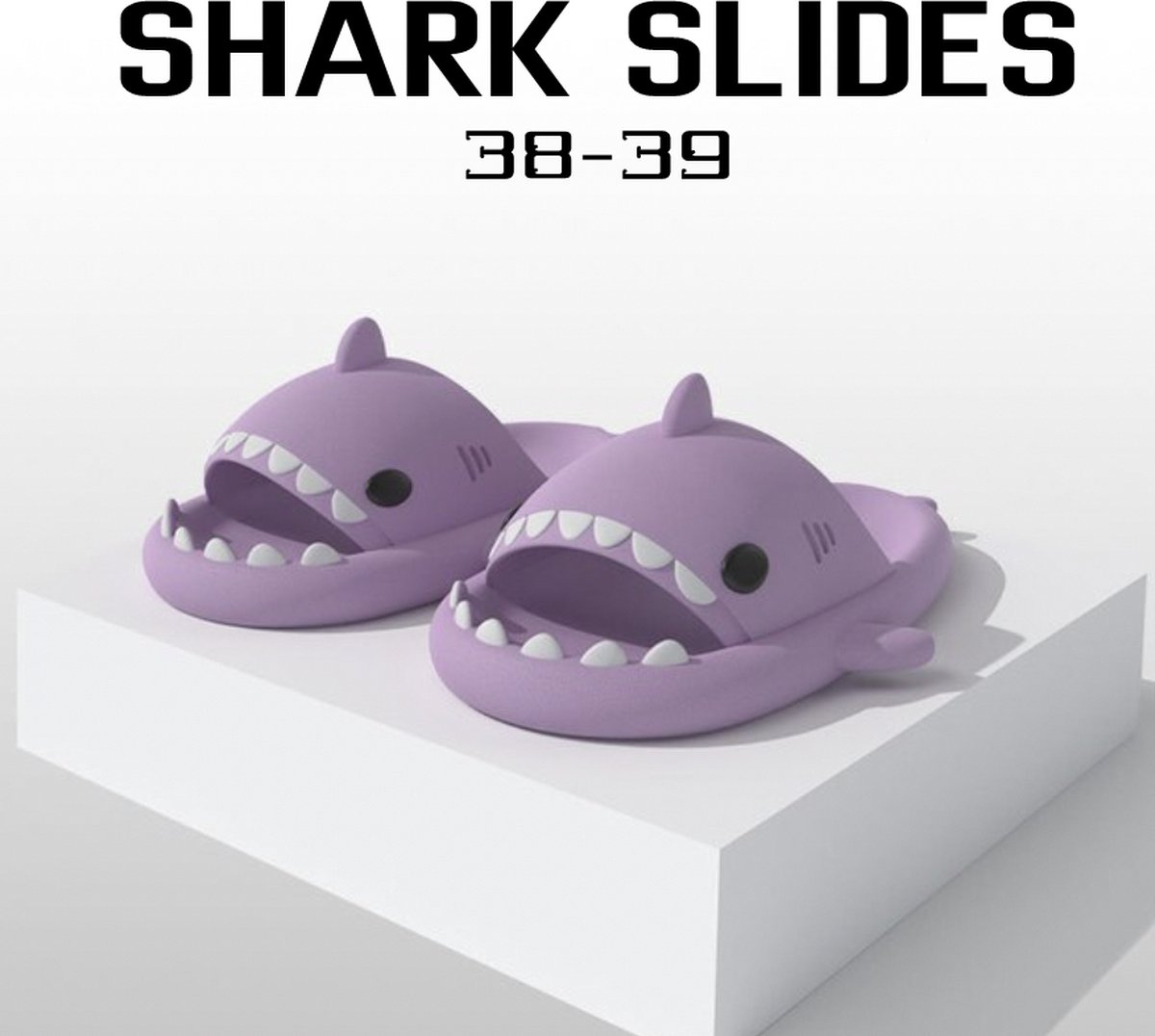 Shark slides violet 38/39 - Shark slippers - Haaien slippers - Shark ...