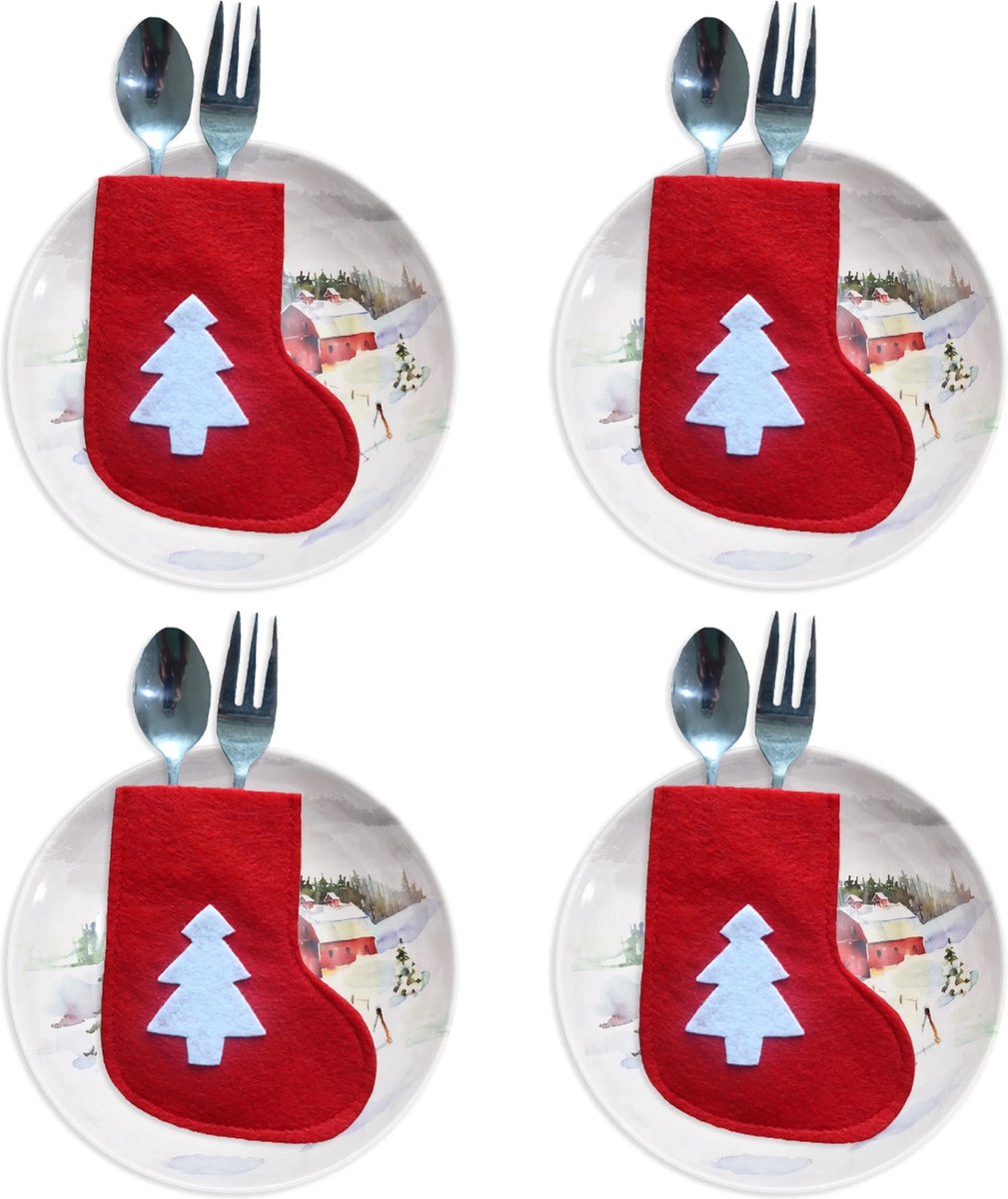 SScommerce - Bestekbak - Kerstman - Opbergsok voor bestek ...