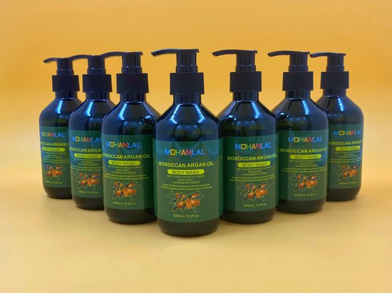 MOHANLAL® XL ARGAN OLIE BODY WASH 300ML | universeel, diepe reiniging ...