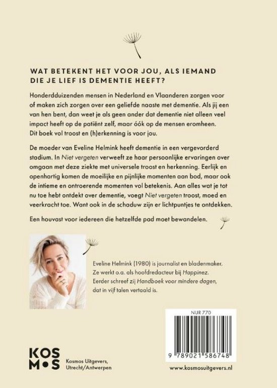 Niet vergeten (ebook), Eveline Helmink | 9789021586809 | Boeken | bol