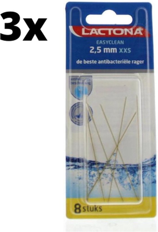 Lactona Ragers EasyClean XXS 2.5mm Geel - 3 x 8 stuks ...