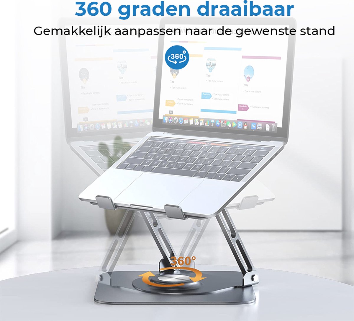 Case2go - Universele Laptop Standaard - Ergonomische Laptop Standaard ...