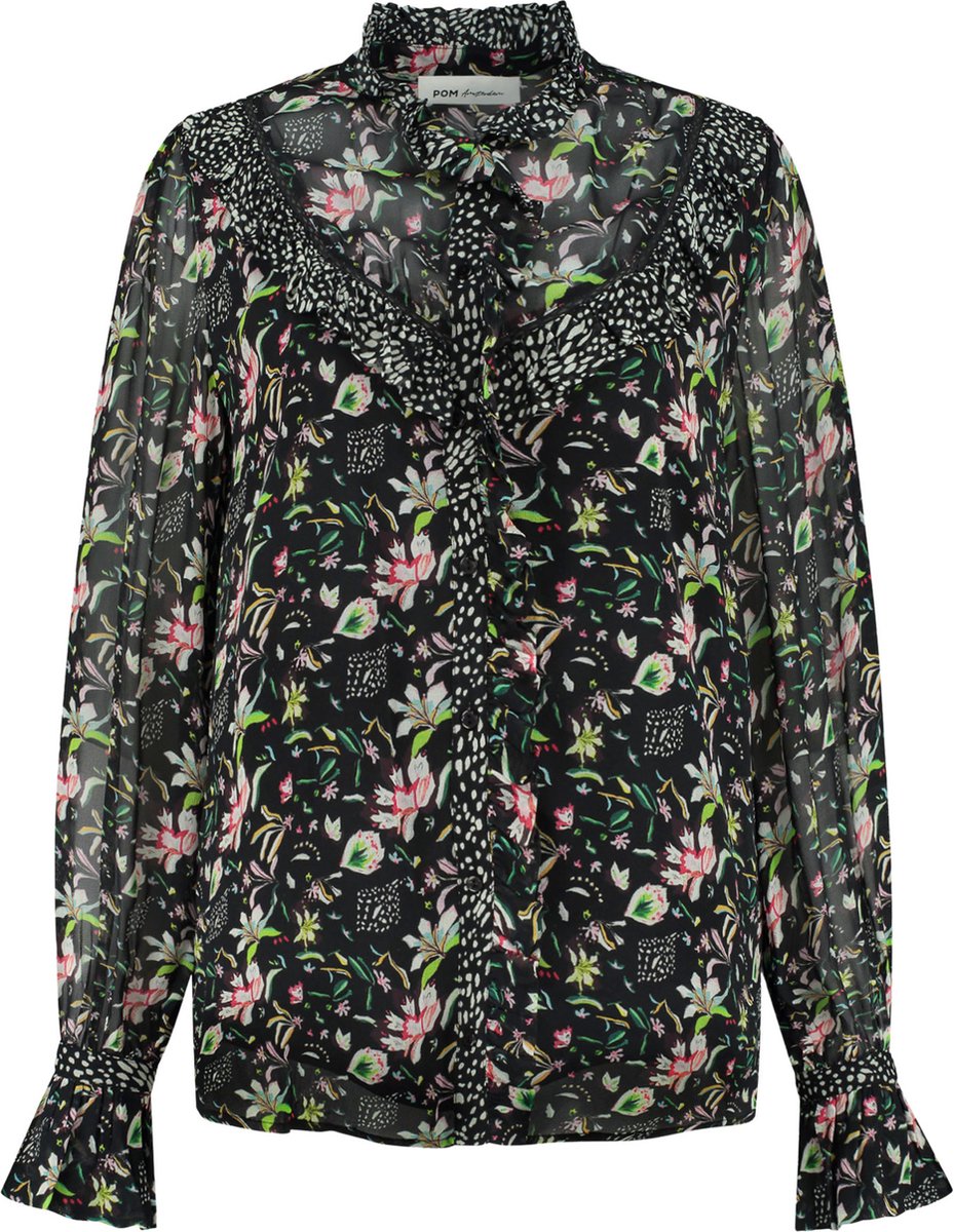 Pom Amsterdam Blouse 7042 Blouses & Tunieken - Antraciet | bol.com