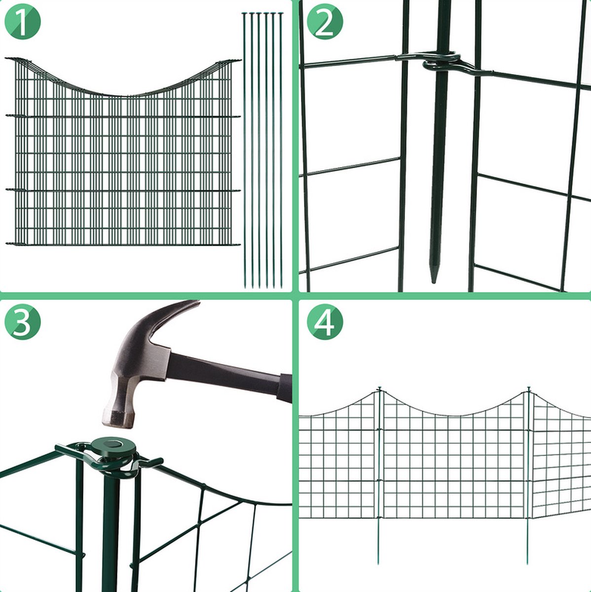 Schapenhek Tuin omheining vijver hek set omheining piket omheining ...