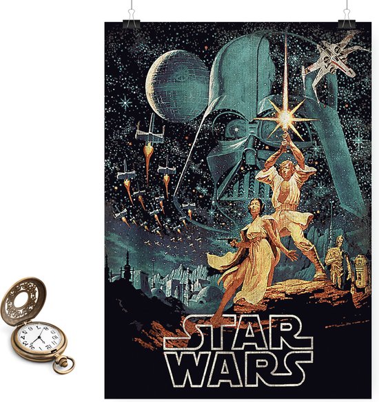 Star Wars poster - Vintage Star Wars prent - Muurdecoratie - Formaten ...
