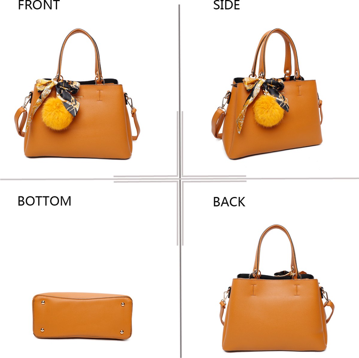 Gallantry - Handtas - Schoudertas - Geel | bol.com