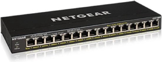 Netgear GS316PP - Netwerk Switch - Unmanaged - 16 poorten | bol.com