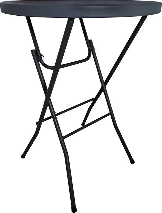 Statafel - Set van 2 - Grijs - ø80x110 cm - statafels - cocktailtafel - hoge staan... | bol.com