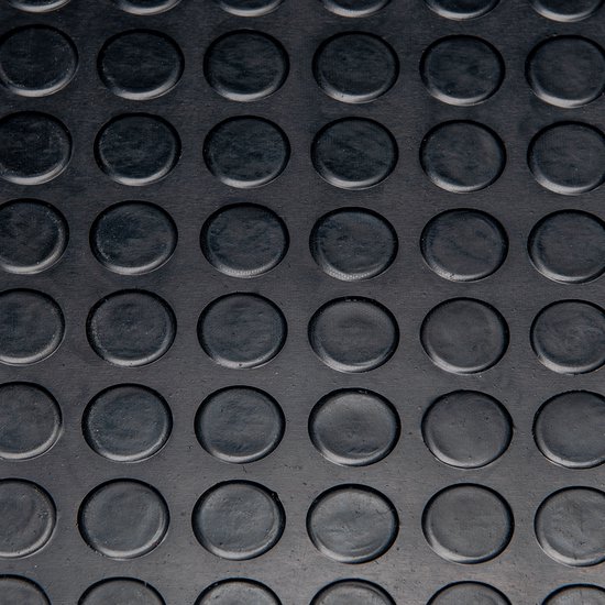 Deurmat-Rubber mat-Deurmat-Rubberen mat- vloermat Noppen topos zwart ...