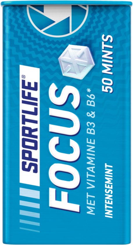 Sportlife Boost Focus Mints 12 blikjes à 35g - Mintjes met pepermunt ...
