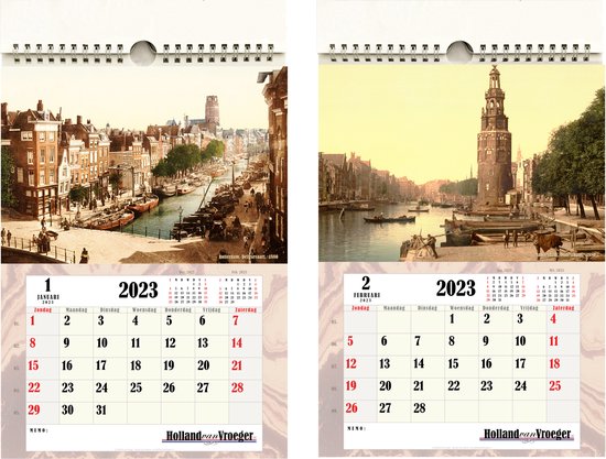 Holland van Vroeger Kalender 2023 - Vintage Oude Foto's van Nederlandse Steden... | bol.com