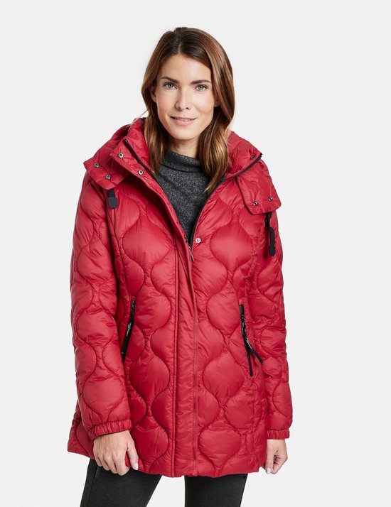 GERRY WEBER Dames Gewatteerde jas met contrasterende details | bol.com