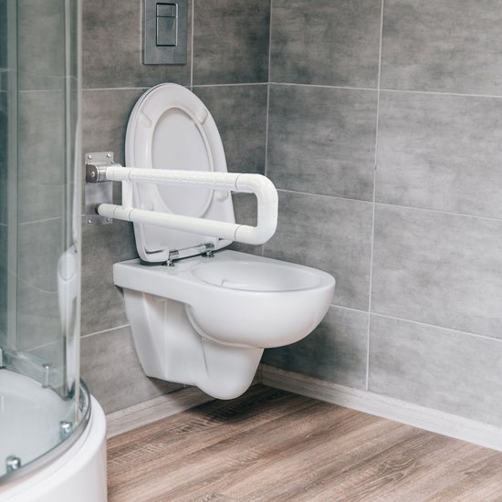 WC Steunbeugel Opklapbaar - 60 cm - Roestvrij Staal met Antislip ...