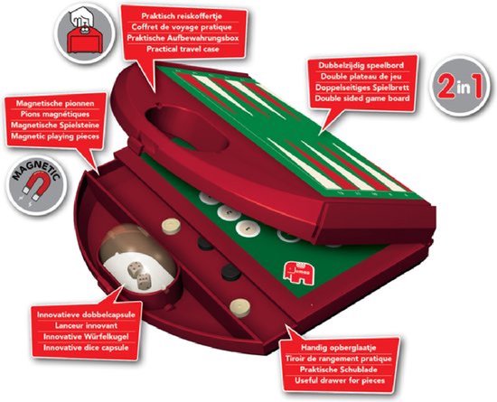 Backgammon & Solitaire Reiseditie | Games | bol.com