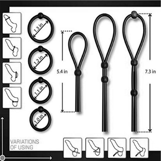 cockring - 7 stuks - cockringen set voor mannen | bol.com