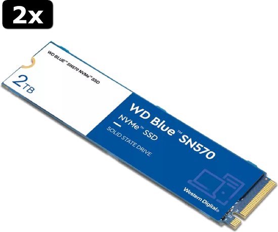 2x WD Blue SN570 NVMe- interne SSD - 2TB | bol.com