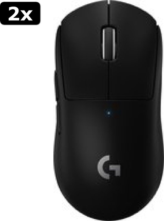 2x Logitech G Pro X SUPERLIGHT Draadloze Esports Gaming Muis - Zwart ...