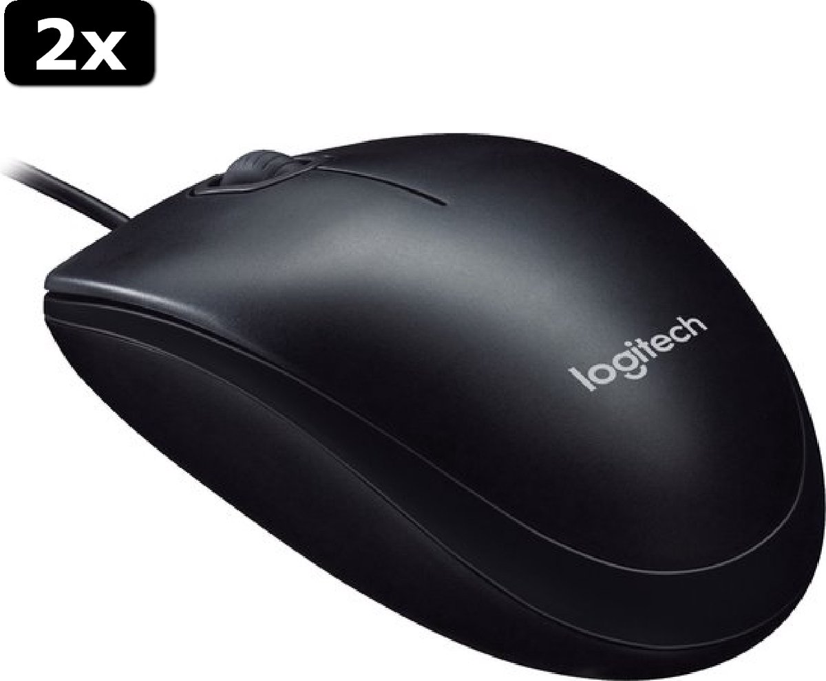 2x Logitech M90 - Muis - Zwart | bol.com