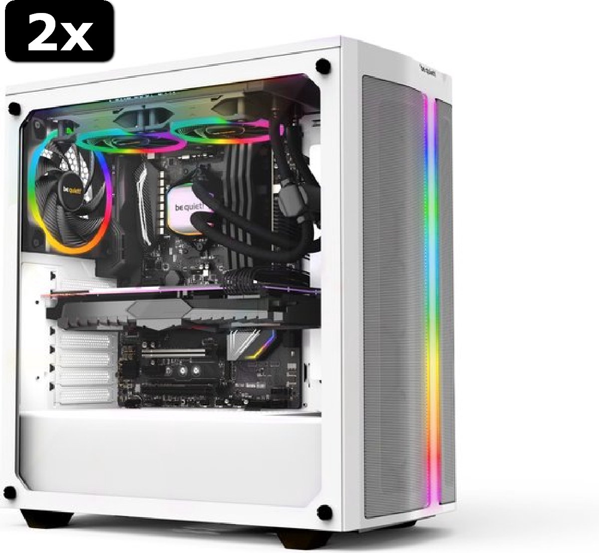 2x be quiet! Pure Loop 2 FX 240mm ARGB Water Cooler, 2 x Light Wings ...