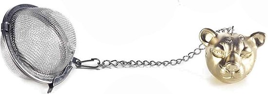 theefilter Beer Jungle voor losse thee theezeef thee-ei infuser | bol.com